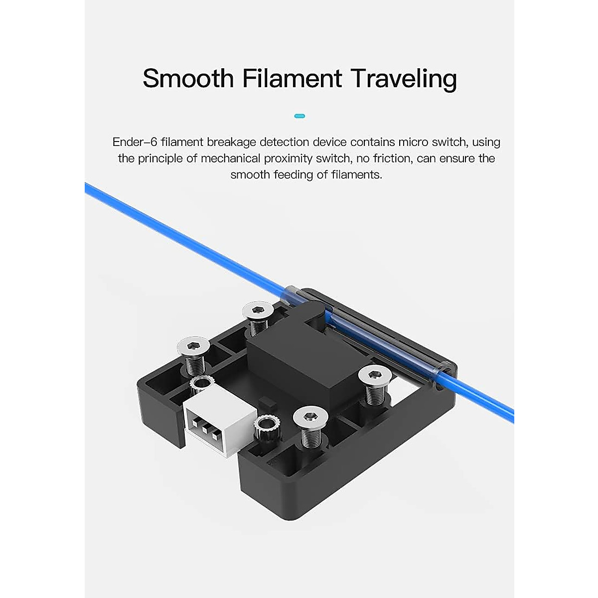 Official Creality Filament Detection Module - Detector/Sensor/Switch for Ender 3/3 Pro/Max/5 Plus with 32 Bit V4.2.2/V4.2.7 Motherboard