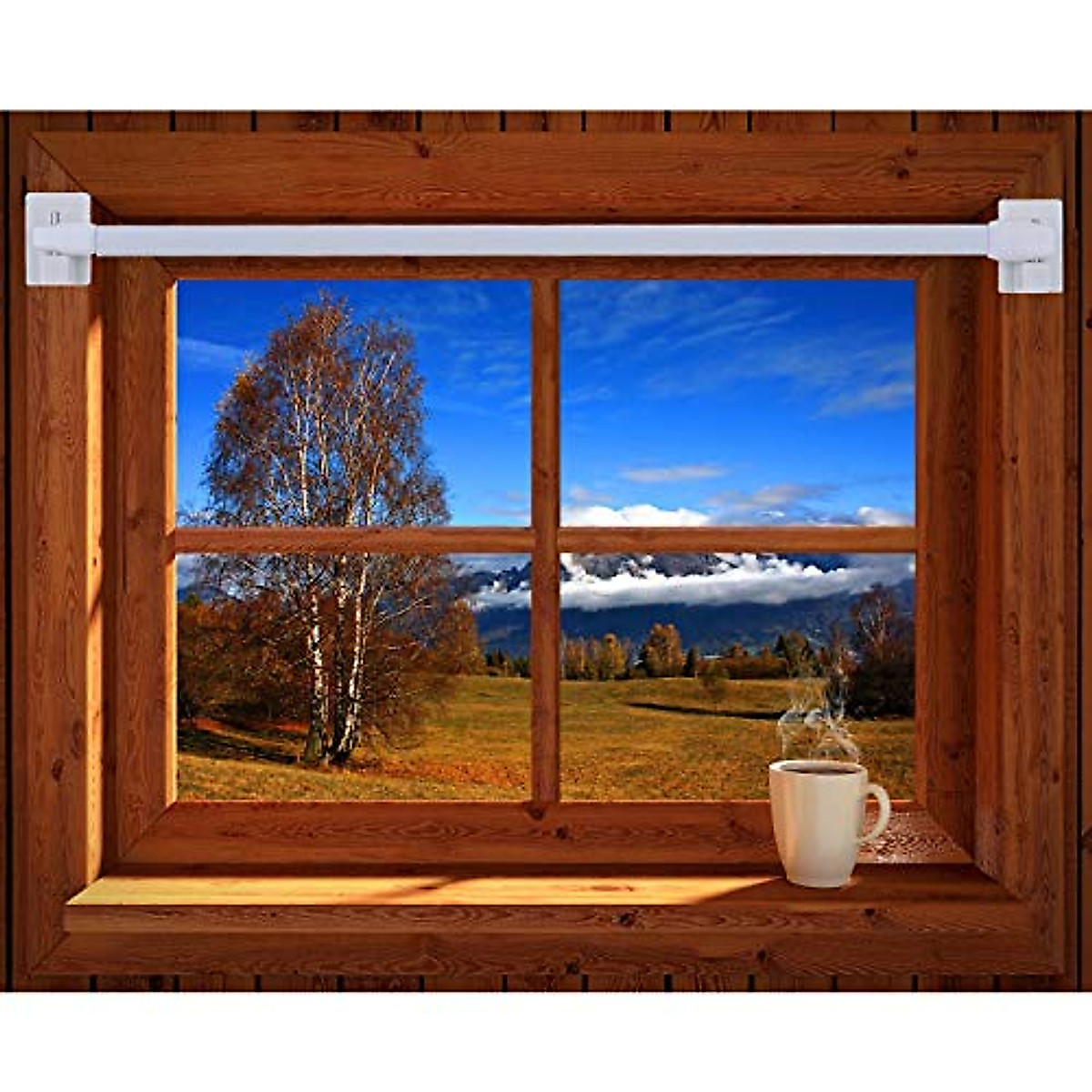 LIHAO 20 PCS Self-Adhesive Plastic Hooks for Curtain Rods