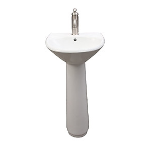 Gair Pedestal Lavatory 16-1/2" W x 14-7/8" D x 33-3/4" H