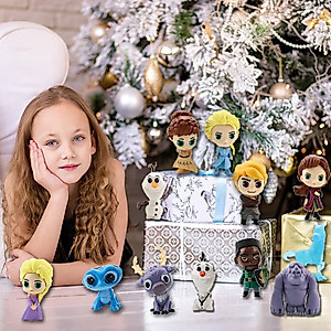 Frozen Cake Topper, 12Pcs Frozen Cake Decorations Action Figures, Frozen Action Figure, Mini Figurines Toy Frozen Cake Decoration for Kids Birthday Baby Shower Frozen Theme Party Supplies Birthday