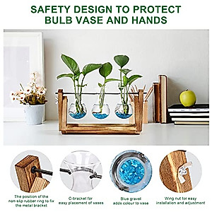 ONEPENG Propagation Stations,Birthday Gifts for Women,Home Garden Office Decor Plant Lover Gifts (3 Bulb Vase)