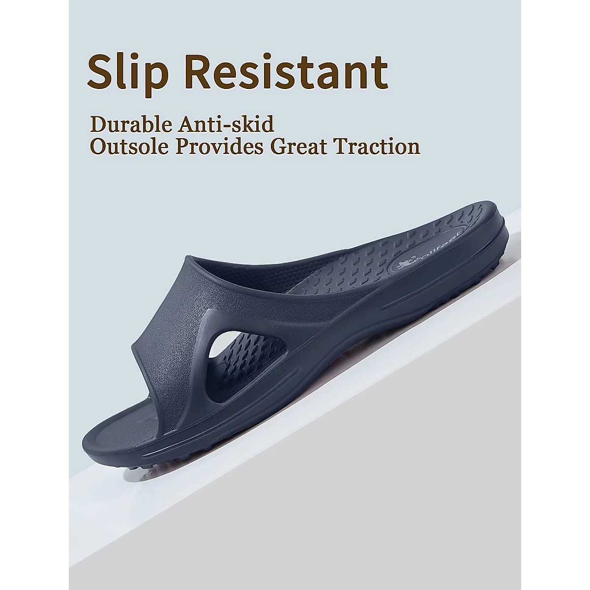 MERENCE Recovery Arch Support Slide Sandals Reduces Stress on Feet，Orthotic Plantar Fasciitis Heel，Open Toe Soft Slide Sandals for Womens Mens Beach Pool Shower Shoes Bathroom Slippers