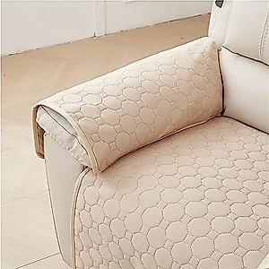 NNSMUN Sofa Armrest Cover, Sofa Protector for Recliner Chair Arm Cover, Pet Dog Couch Covers for Armchair Seat, Living Room Slipcover, Furniture Protector Corner Sofa (Camel,1 Piece (23x35))