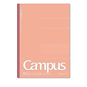 KOKUYO Composition Notebooks, 5 Pack Campus Semi-B5 Comp Book with Dot A 7mm Ruled, 30 Sheets, School Lined Notebook in Baked Colors, Journal Notebook for Women Work Study Note Taking (NO-3CATN-L35X5)