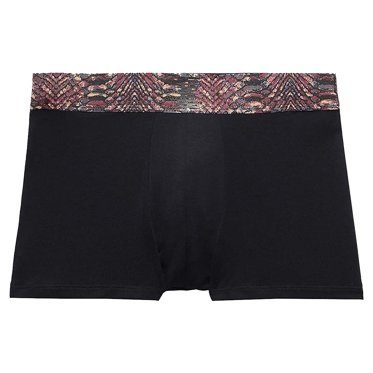 Savage X Fenty, Men's, Savage X Trunks, Logo elastic waistband, Front contour pouch, Cotton, Caviar, XS