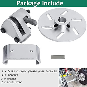 Go Kart Brake Caliper and Disc Part Compatible with Mancoo, Yerf- Dogg, Predatorr 196cc 212cc Mini Bike 𝑼𝒑𝒈𝒓𝒂𝒅𝒆 1In Bore Disc and Mechanical Brake Caliper, Go Kart Brake System