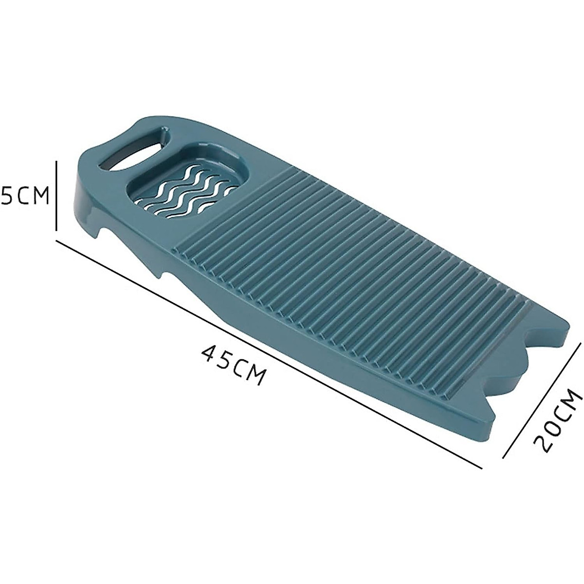 Household Washboard, Non-Slip Washboard for Hand Washing Clothes, Wash Board for Laundry with Soap Holder for Home School (Pink)