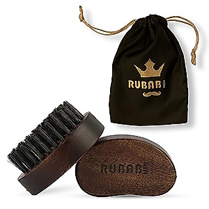 RUBAB MEN Travel Friendly Nylon Bristle Beard Brush for Men | Tame your Beard like a King!