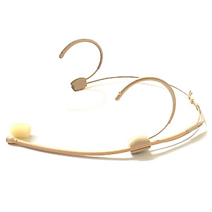 Microdot 4015 Headset Head-mounted Headworn Microphone for SHURE Wireless System - Mini XLR Ta4f Connector - Omidirectional Mic