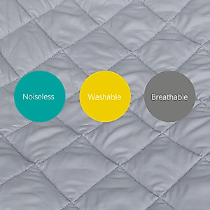 Toddler Nap Mat with Removable Pillow and Blanket & Sheet for Regalo My Cot Portable Toddler Bed/Joovy Travel Cot, Grey