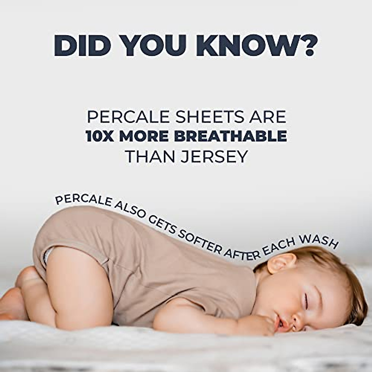 Sweave Organic Crib Sheets (2-Pack) - Breathable Double-Elastic Fitted Crib Sheet, Extra Protection for Your Baby, 100% GOTS Certified Organic Cotton, Secure & Snug Fit, Crib Sheets Neutral (28"x52")