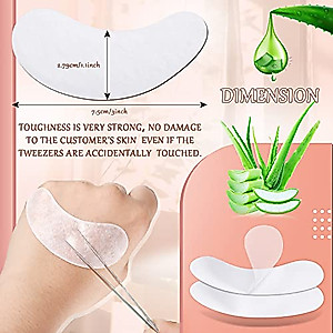 500 Pairs Under Eye Gel Pads Natural Eyelash Extension Gel Pads Patches Kit for Eyelash Extension Supplies Bulk Eyelash Extension Supplies Beauty Tools, Fit Most Eye Shape