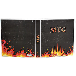 UniKeep Card Storage Case for Magic The Gathering Game with 20 Playing Card Pages - Holds up to 360 MTG Cards (Flames)