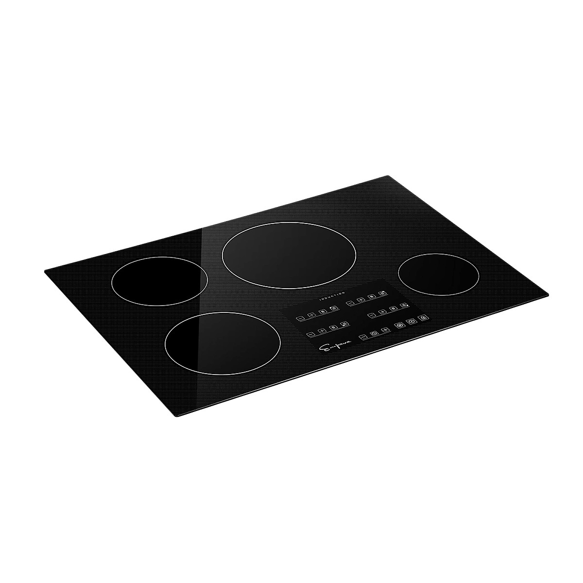 Empava 30” Electric Stove Induction Cooktop with 4 Power Boost Burners Smooth Surface Vitro Ceramic Glass in Black, 30 Inch