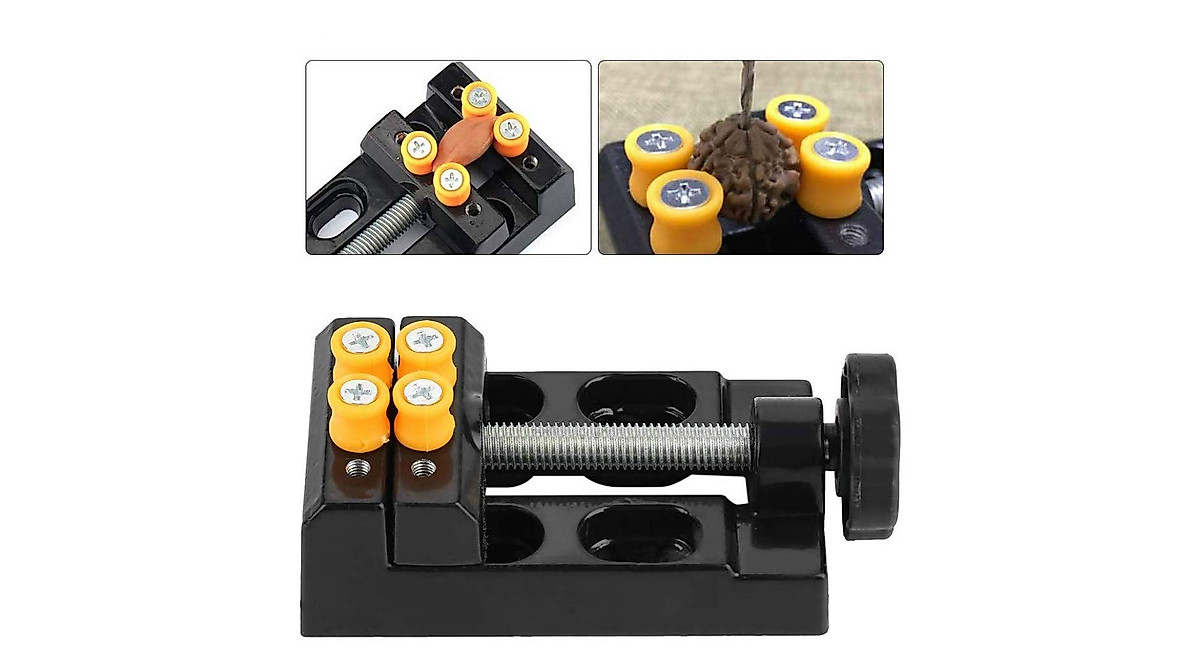 BUYSK Mini Bench Vise Clamp for Watch, Jewelry & DIY Carving