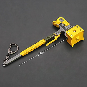 5.90" Games Caustic Heirloom Death Hammer Skeleton Metal Model Gift Desk Decoration