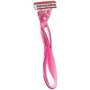 BIC Click 3 Soleil Women's Disposable Razors, 3 Blades With a Moisture Strip For a Smoother Shave, 12 Piece Razor Set