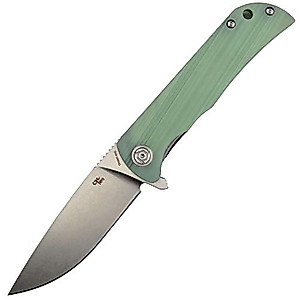 Eafengrow CH3001-G10 Folding Knives D2 Steel Blade G10 Material Handle Outdoor Camping Knife Hunting Survival Hand EDC Tools (Jade)