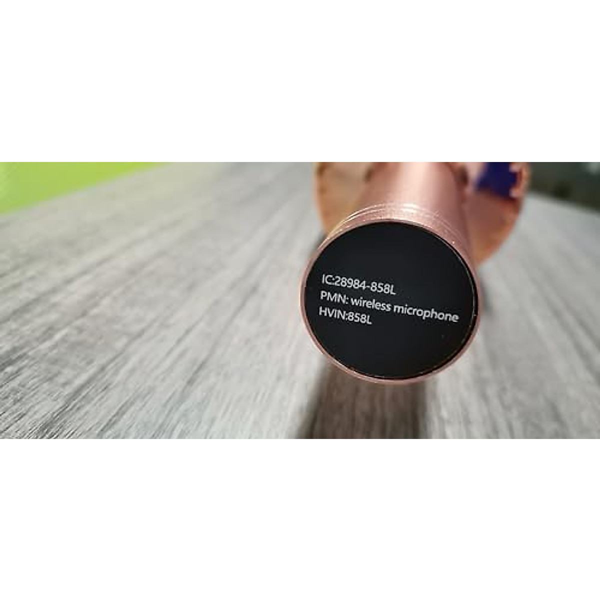 Alversun Wireless Karaoke Microphone for Kids, Bluetooth Karaoke Microphone Portable Handheld Singing Karaoke Mic Speaker Gifts for 3 4 5 6 7 Years Old Toys Girl Boy, Rose Gold