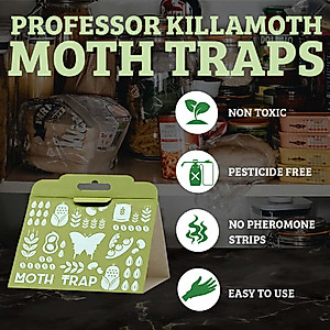 Pantry Moth Traps 6 Pack | Child and Pet Safe | No Insecticides | Premium Attractant