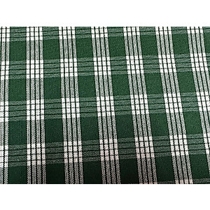 Forest Green Woven Palaka 100% Cotton Sold by The Yard
