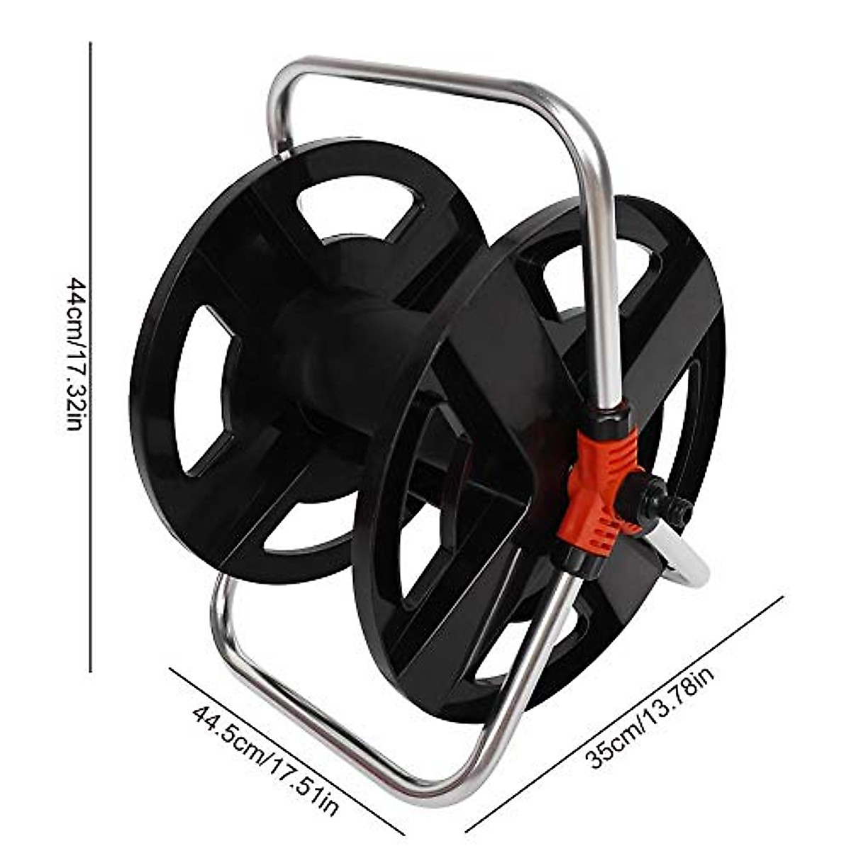 TOPINCN 35 Meters Water Pipe Car Roll Pipe Storage Garden Water Pipe Holder Hose Reel Rope Storage Rack