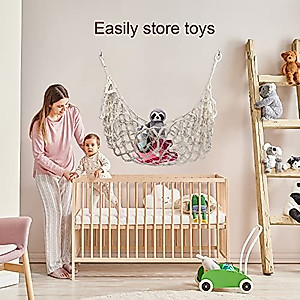 bouti1583 Toy Hammock for stuffed animal net Children's Jumbo Plush toy storage Hanging Mesh Nursery Kids Play Room Bedroom decor