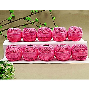 S2J Lot of 10 Pcs Anchor Crochet Cotton Embroidery Yarn Thread Tatting Knitting Ball