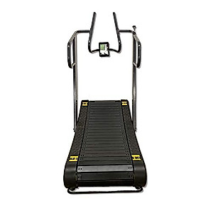 SB Fitness Equipment CT400 Self Generated Curved Commercial Exercise Workout Treadmill with 3 Resistance Levels and Front Digital Display