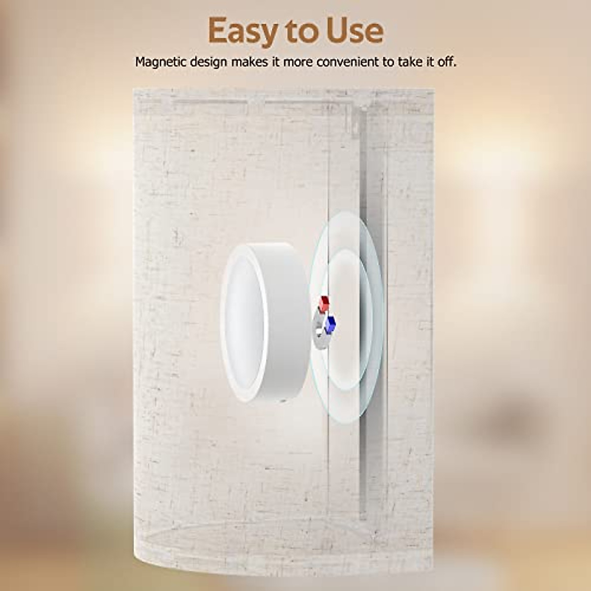 Wall Sconces Set of Two, Battery Rechargeable 3 Colors Changeable Dimmable Wall Lights Fixtures with Remote Control Fabric Height Wall Lamp Sconces for Bedroom Living Room Hallway