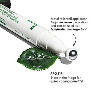 innisfree Green Tea Caffeine Bright-Eye Serum with Niacinamide, Cooling Korean Eye Roll On Serum, Hydrating Eye Cream (Packaging May Vary)
