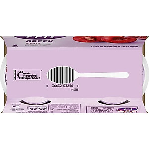 Dannon Light + Fit Greek Nonfat Yogurt, Cherry, Gluten-Free, 5.3 oz., 4 Pack