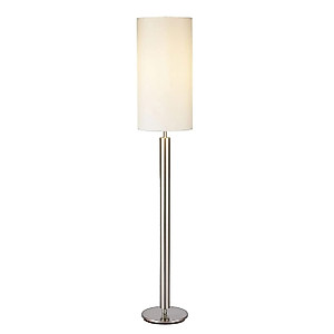 Adesso 4173-22 Hollywood Table, 27 in, 100W Incandescent, Brushed Finish, 1 Small Lamp, Satin Steel
