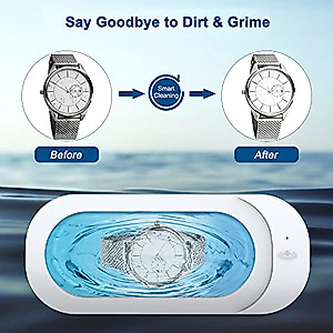 Ultrasonic Jewelry Cleaner, Portable Professional Ultrasonic Cleaner for Cleaning Jewelry Eyeglasses Watches Shaver Heads