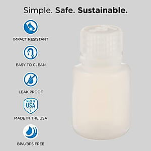 Nalgene HDPE Narrow Mouth Round Container, 8 Oz