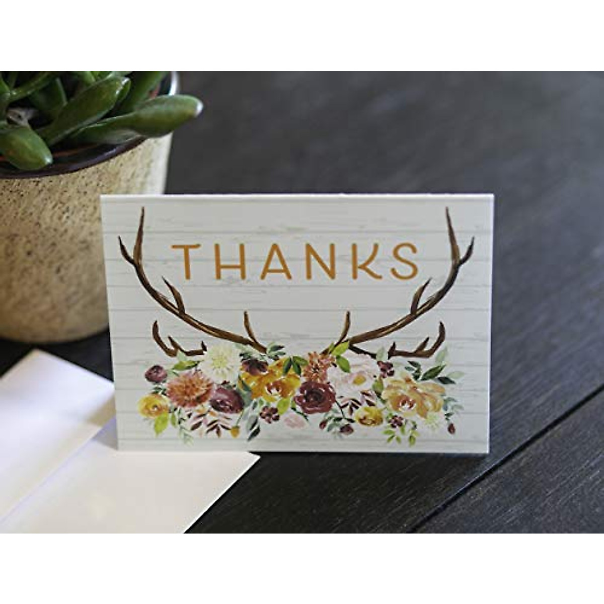Rustic Thank you cards, floral thank you cards, thank you cards floral, floral stationary, chic thank you cards (25 pack)