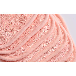 BloomSesame Makeup Remover Cloths for Face, Eye, Lips - Reusable Makeup Remover Pads Soft Microfiber Facial Cleansing Cloths 5 x 5 inch 6 Pack (Coral)