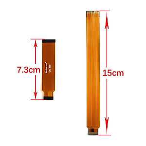 Arducam for Pi Camera Cable, 2 Pack 15 Pin 1.0mm to 22 Pin 0.5mm Flex Ribbon Extension Cable for Raspberry Pi Zero 2W with 150mm and 73mm