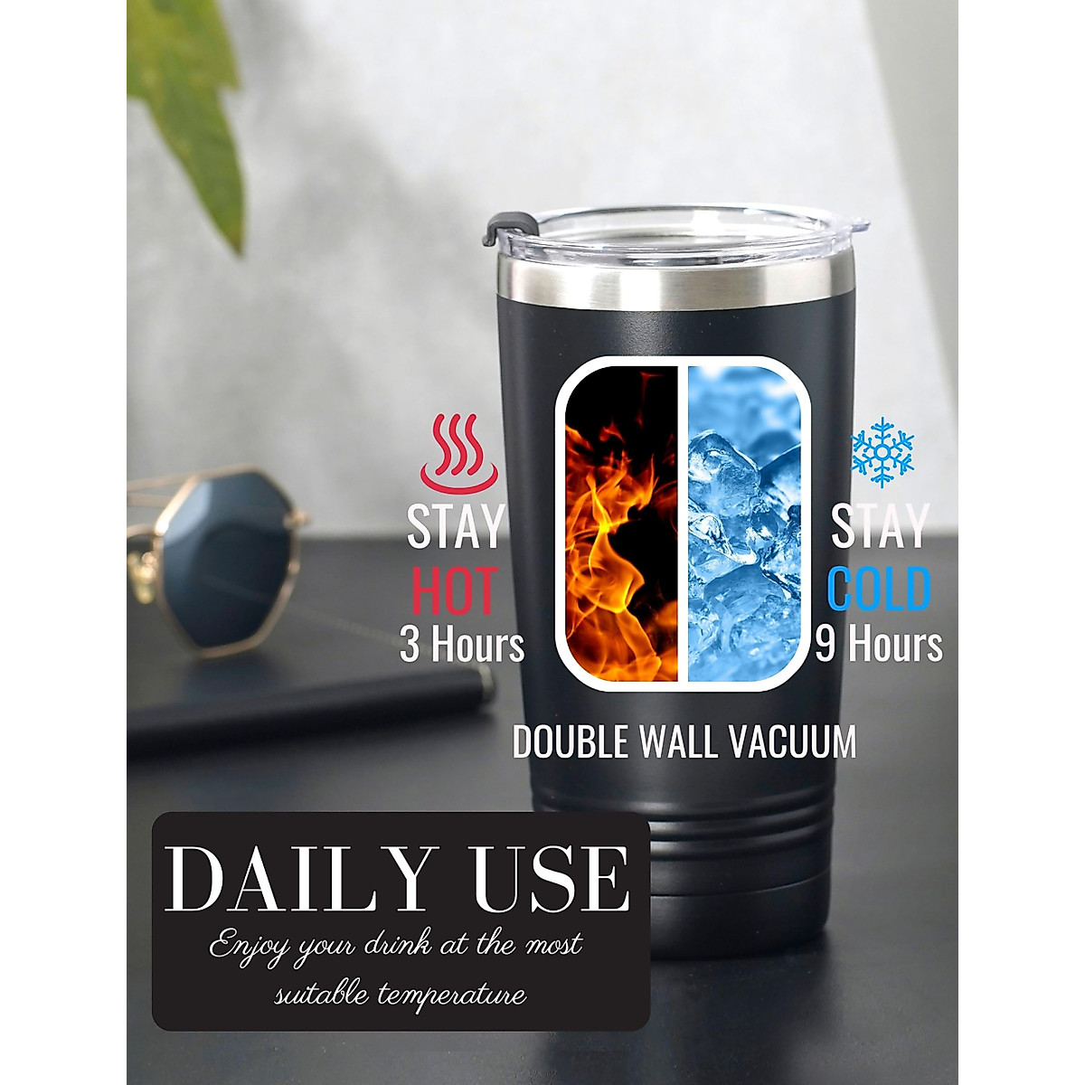 Onebttl Bridesman Insulated Stainless Steel Tumblers With Lids and Straws, Proposal Gifts for Man of Honor, Brother, Friends, Bridal Party, 20 oz, Black