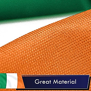 G128 Ireland Irish Flag | 3x5 Ft | LiteWeave Series Printed 100D Polyester | Country Flag, Vibrant Colors, Brass Grommets
