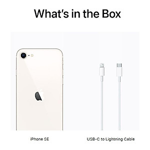 Apple iPhone SE 3rd Gen, 64GB, Starlight - Unlocked (Renewed Premium)