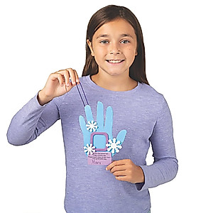 Snowflake Handprint Picture Ornament Cra - Crafts for Kids and Fun Home Activities