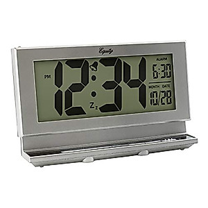 Equity’s 2” Digital LCD Alarm Clock with Night Vision Model# 30041 Silver