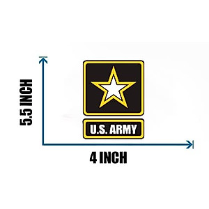 H&S US Army Printed Vinyl Sticker | Cars | Trucks | Vans | Motorcycle | Walls | laptops | Mugs | Any Smooth Surface | Size: 5.5 inches