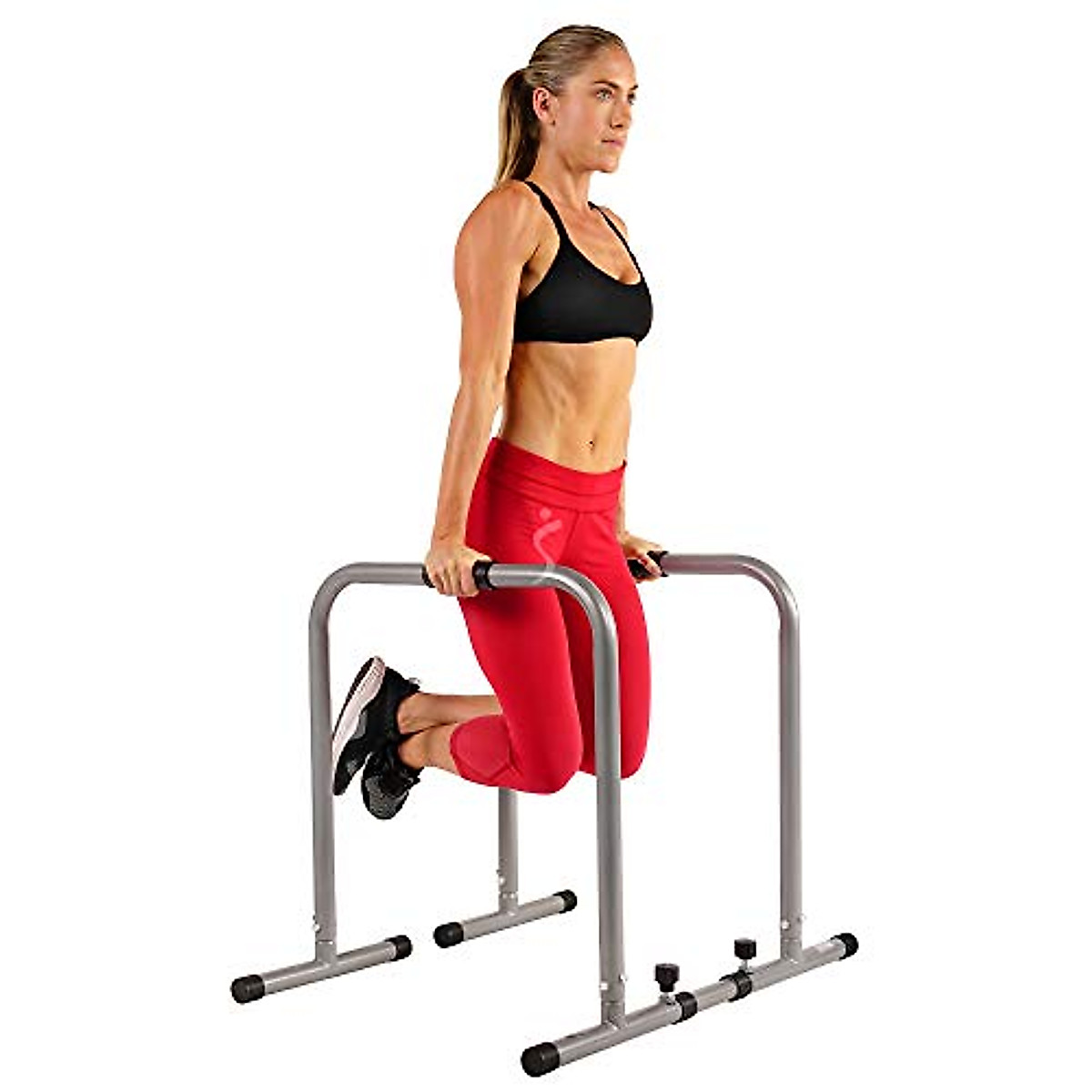 Sunny Health & Fitness SF-BH6507 Dip Station Body Press Parallel Bar with Adjustable Length and Foam Grips