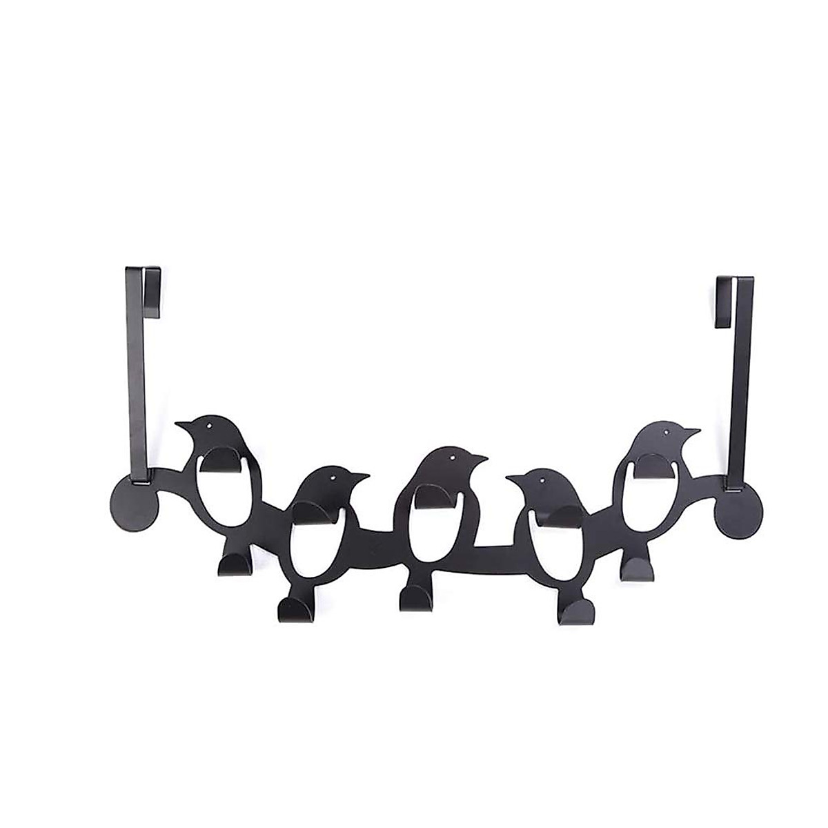 JJZXD Modern, Unique, Space-Saving Hanger with 5-Hooks for Hanging Coats, Scarves, Purses and More