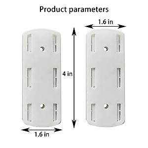 4Pcs Power Strip Holder Wall Mount fixator Strip Holder
