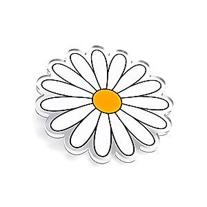 BOGGbeans Daisy Charm for Bogg Bag, Simply Southern Totes, and Similar Styles. Acrylic 3" Flower Charm Accessories for Beach Totes