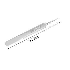Removal Blackhead Tweezers Precision Stainless Steel Curved Hook for Acne Pimples Comedones Blemishes or Splinters Removal and Ingrown Hair Treatments