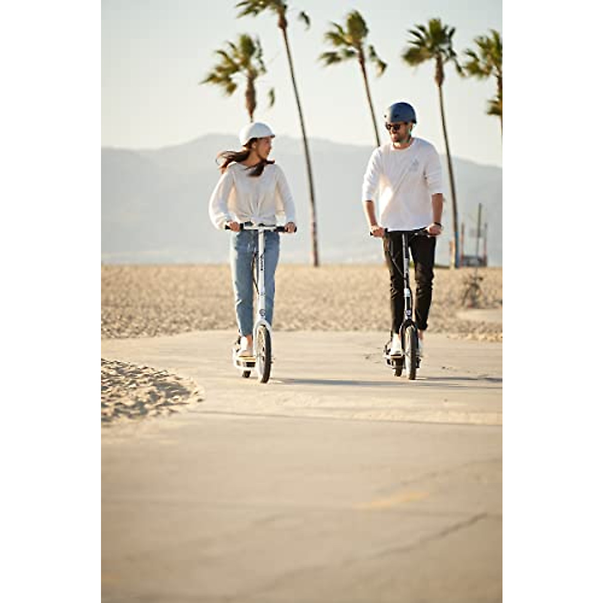 EcoSmart SUP Electric Scooter – 16" Air-Filled Tires, Wide Bamboo Deck, 350w High-Torque Hub-Driven Motor, Up to 15.5 mph & 15.5 Miles Range, Rear-Wheel Drive